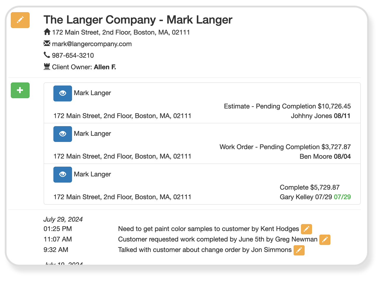 Client Communications